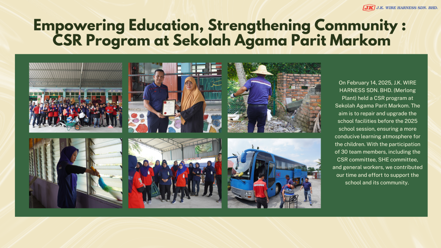 Corporate Social Responsibility (CSR) Program 2025 – J.K. Wire Harness ...